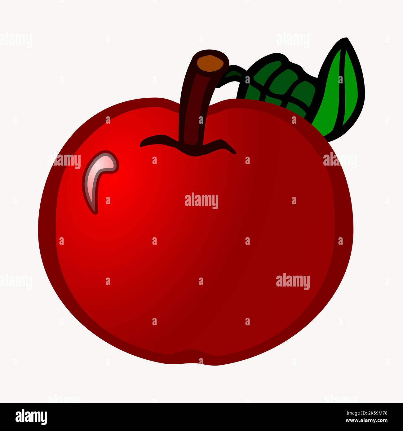 Apple clipart, fruit illustration vector Stock Vector Image & Art - Alamy
