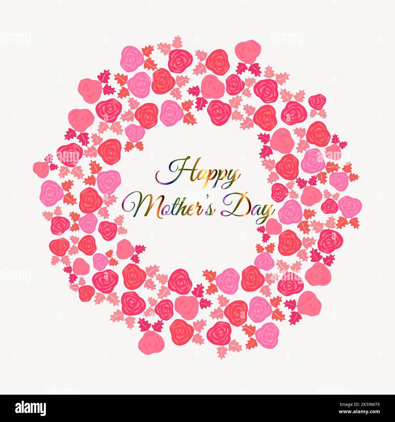 Happy Mother's Day clipart, Spring illustration vector Stock Vector ...