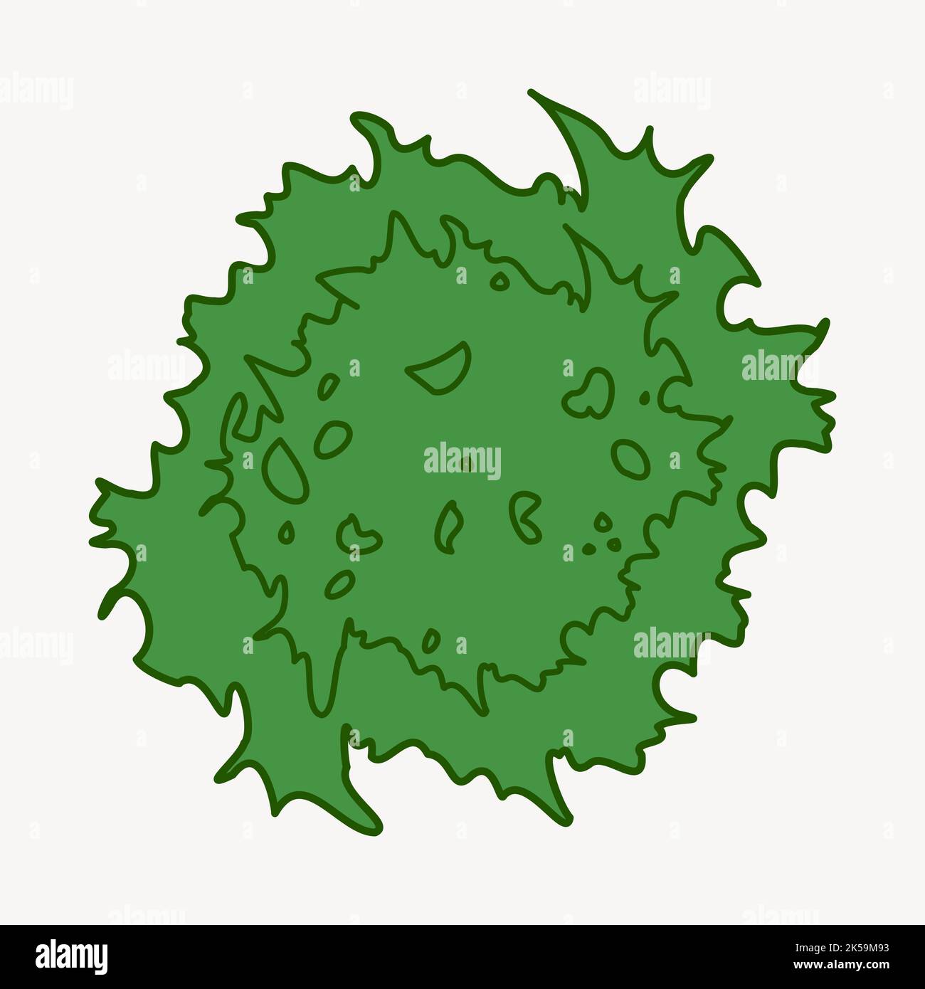 Tree top view clipart, botanical illustration vector Stock Vector Image ...