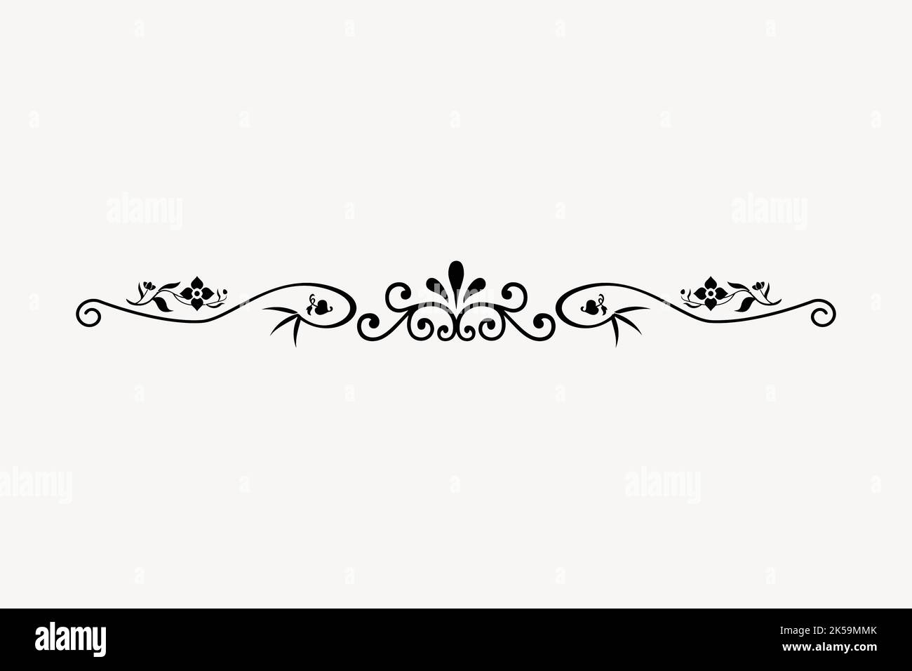 Flourish divider clipart hi-res stock photography and images - Alamy