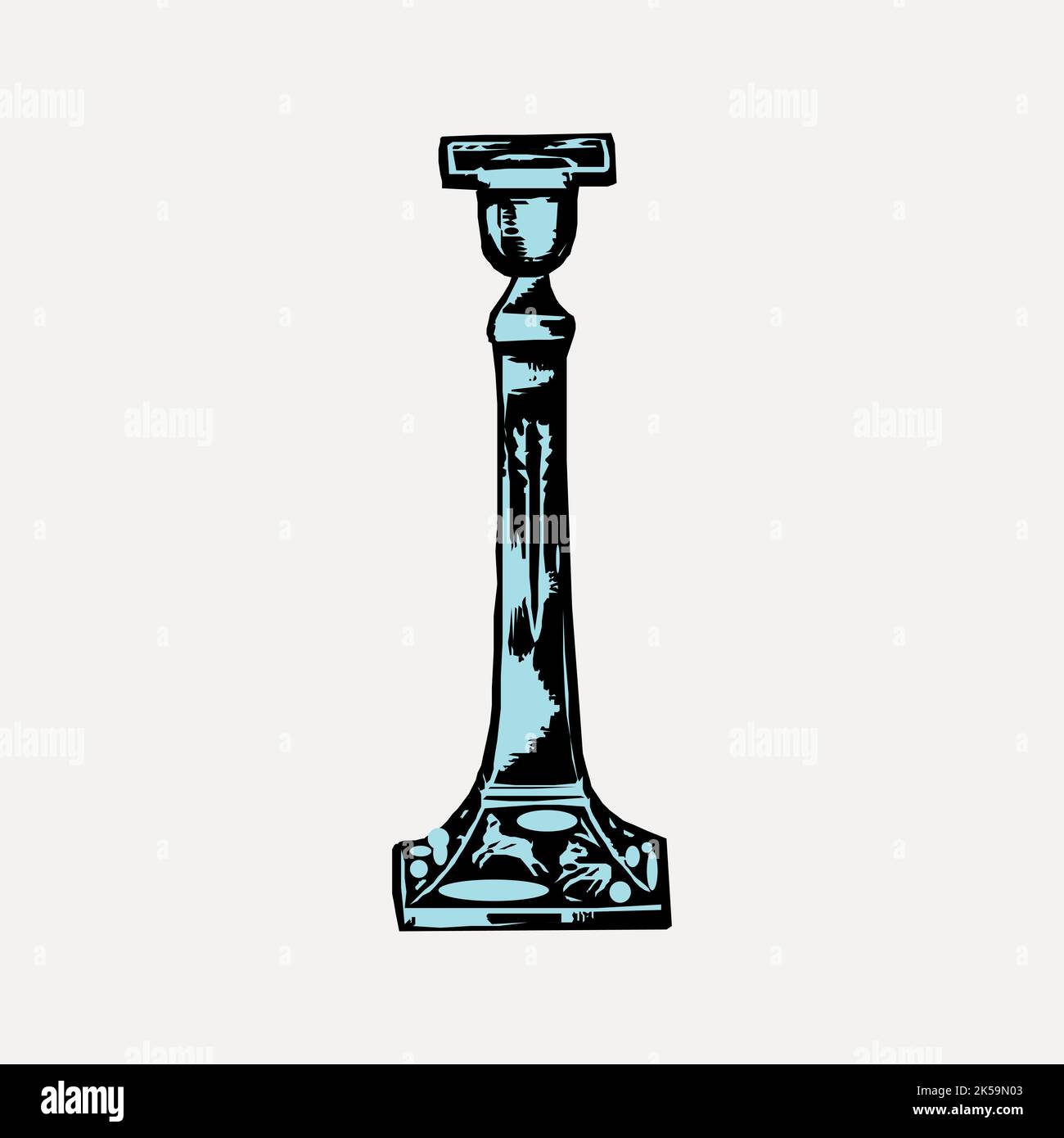 Blue pillar clipart hi-res stock photography and images - Alamy