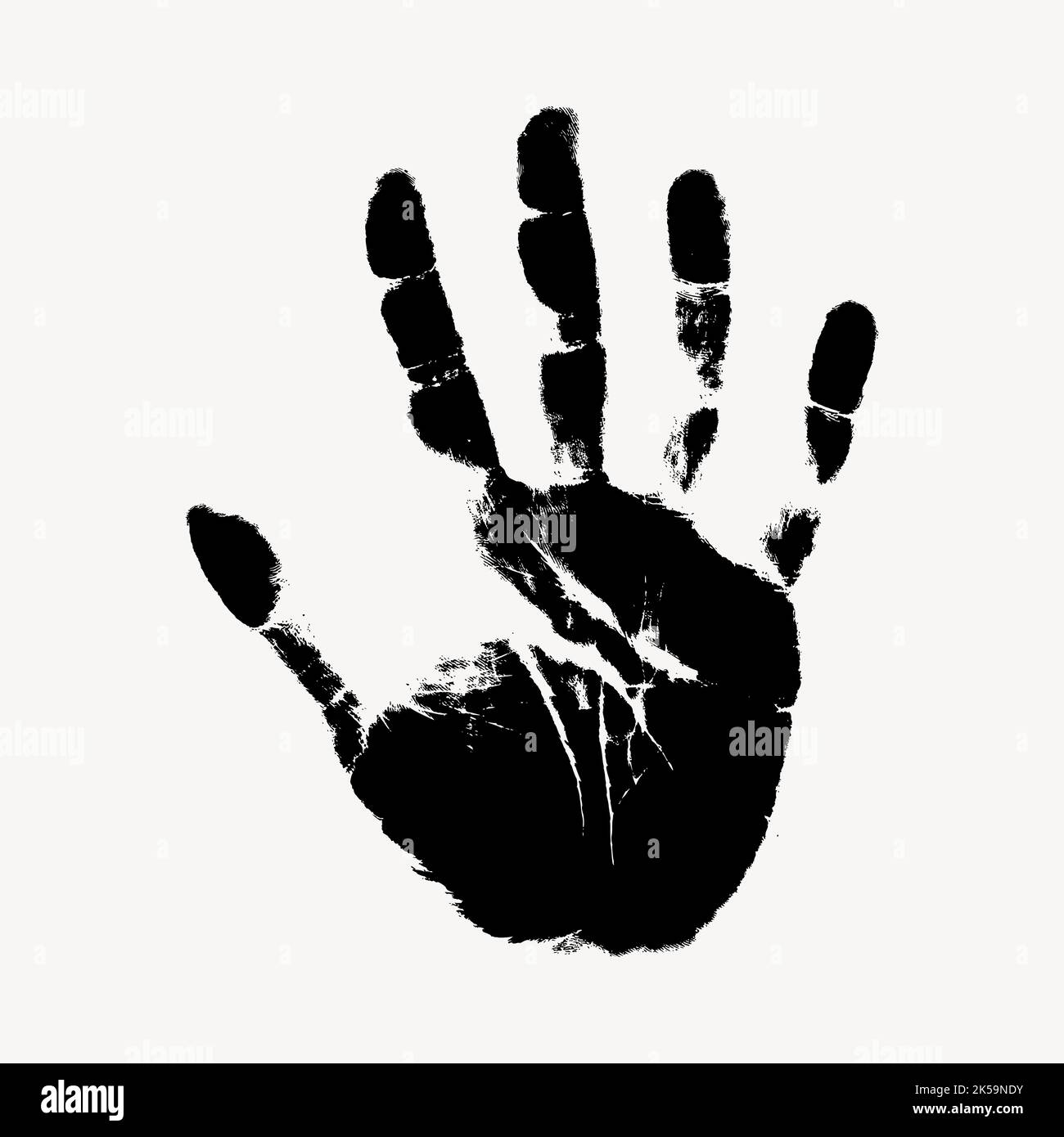 Palm hand scan clipart vector Stock Vector Image & Art - Alamy
