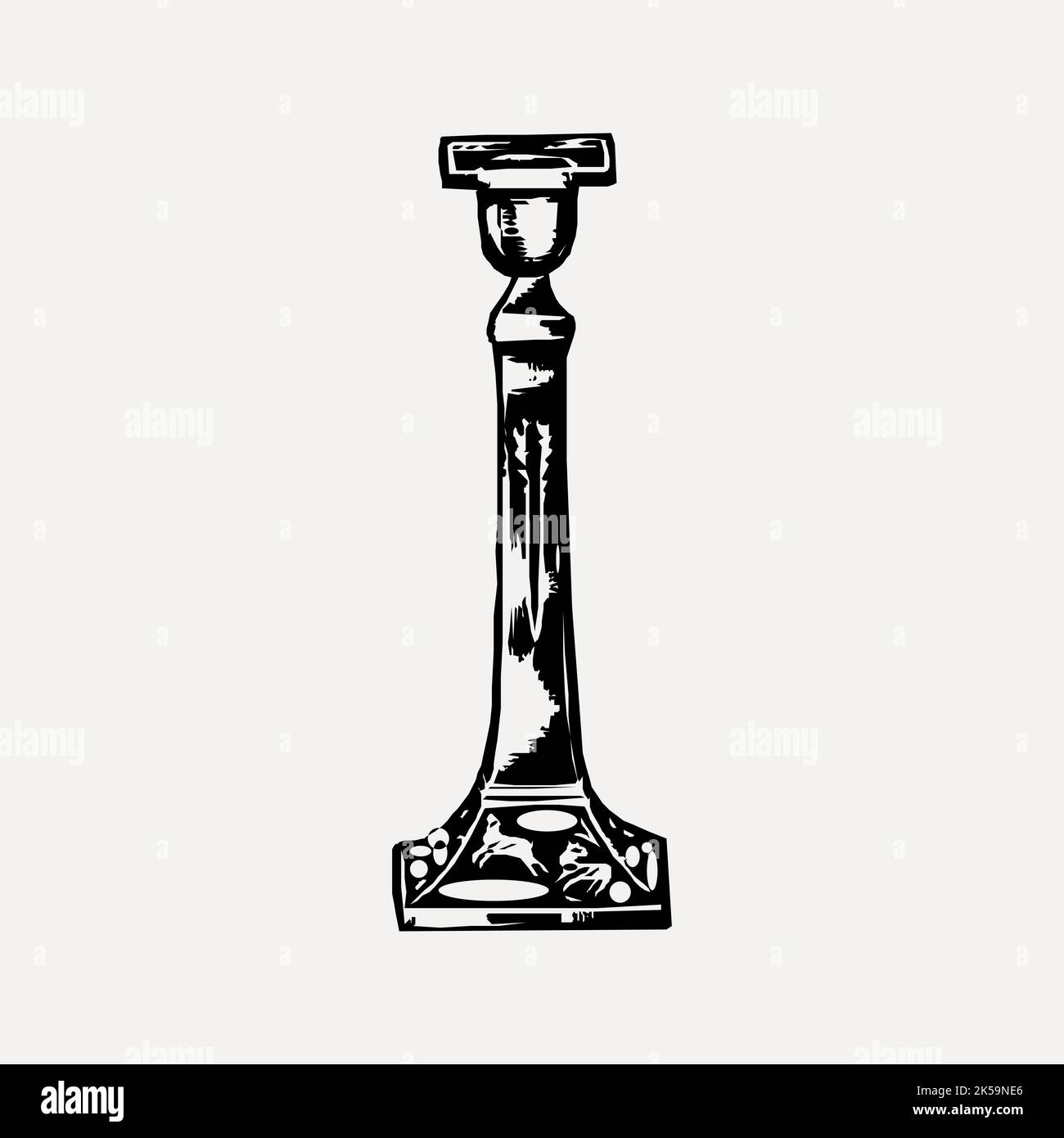 Old pillar drawing hi-res stock photography and images - Alamy