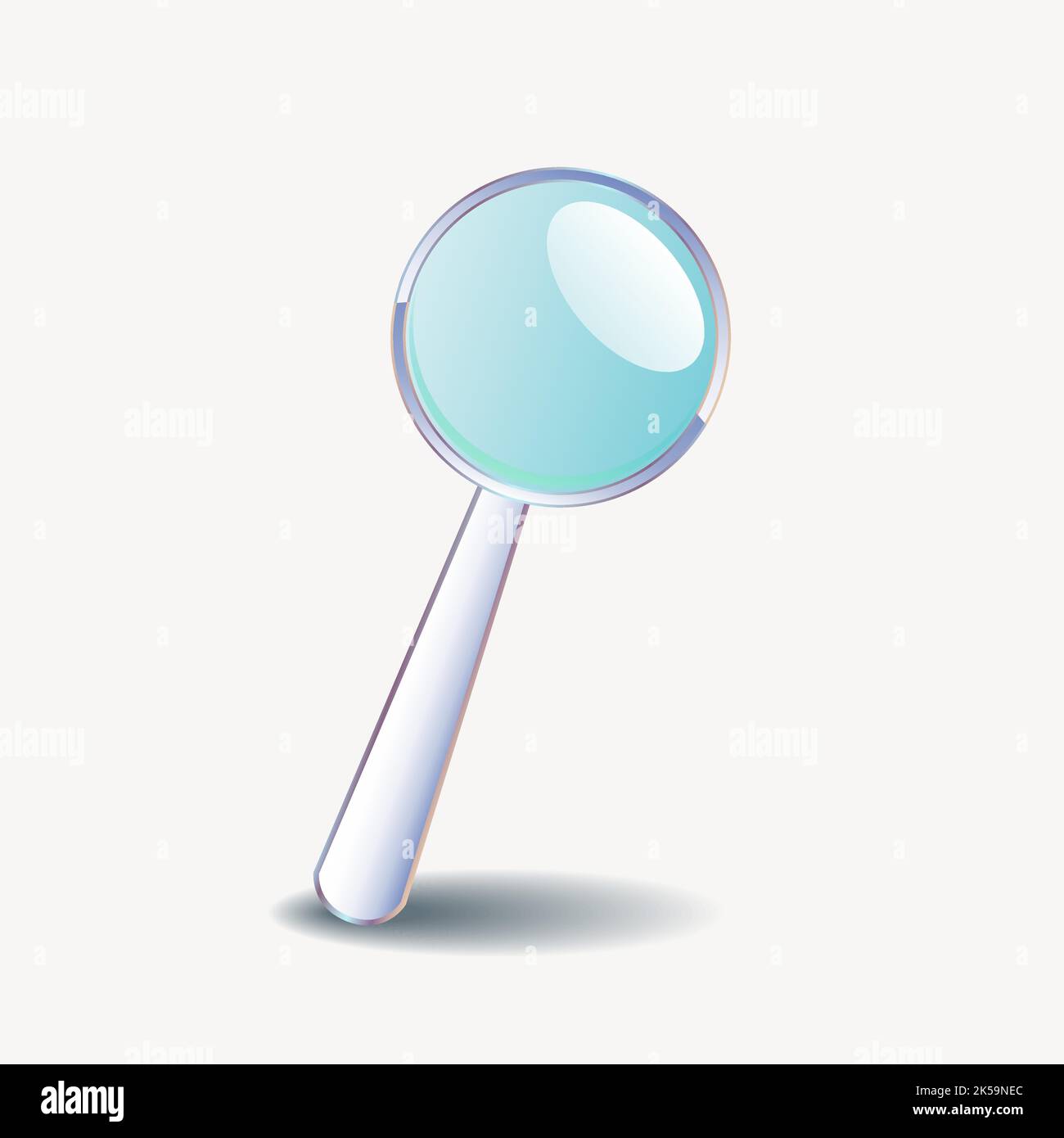 Magnifying glass clipart, object illustration vector Stock Vector Image ...