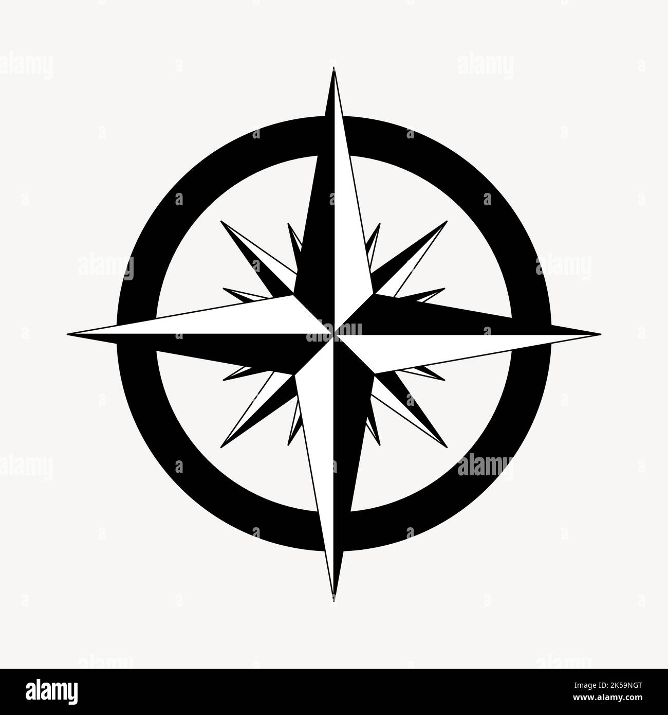 Compass rose clipart, drawing illustration vector Stock Vector Image & Art - Alamy