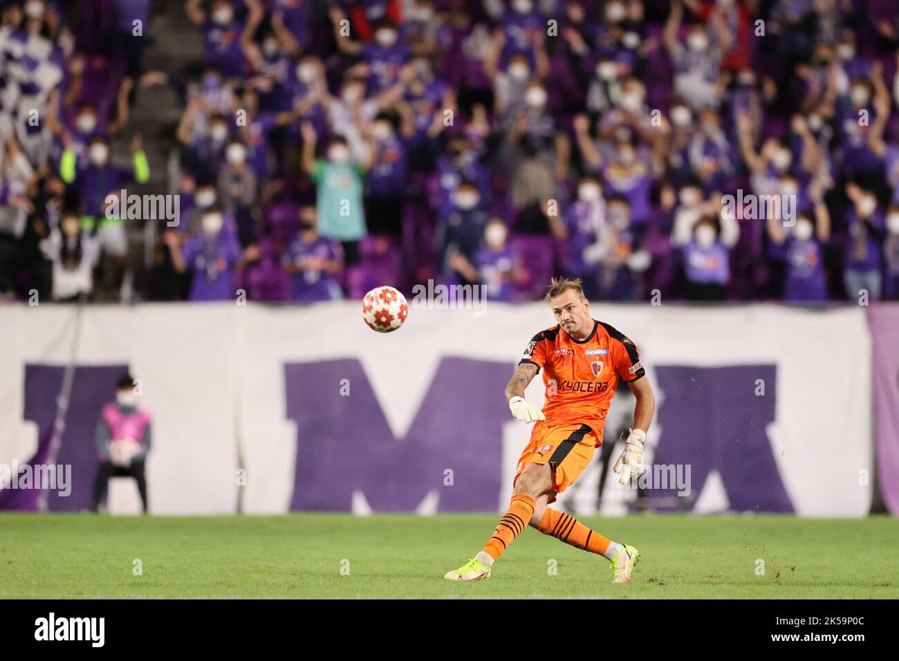 Kyoto, Japan. 5th Oct, 2022. Michael Woud (Sanga) Football/Soccer : The ...