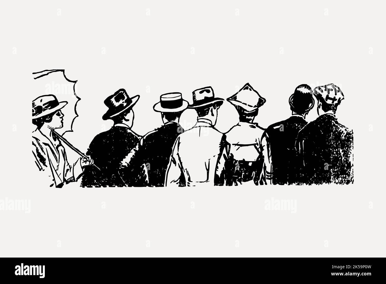 Crowd back clipart hi-res stock photography and images - Alamy