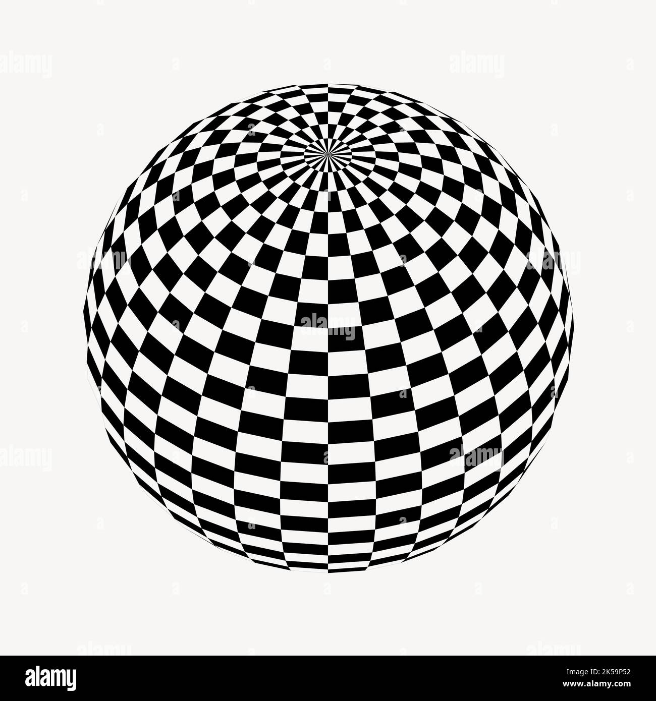 Checkered sphere collage element vector Stock Vector Image & Art - Alamy
