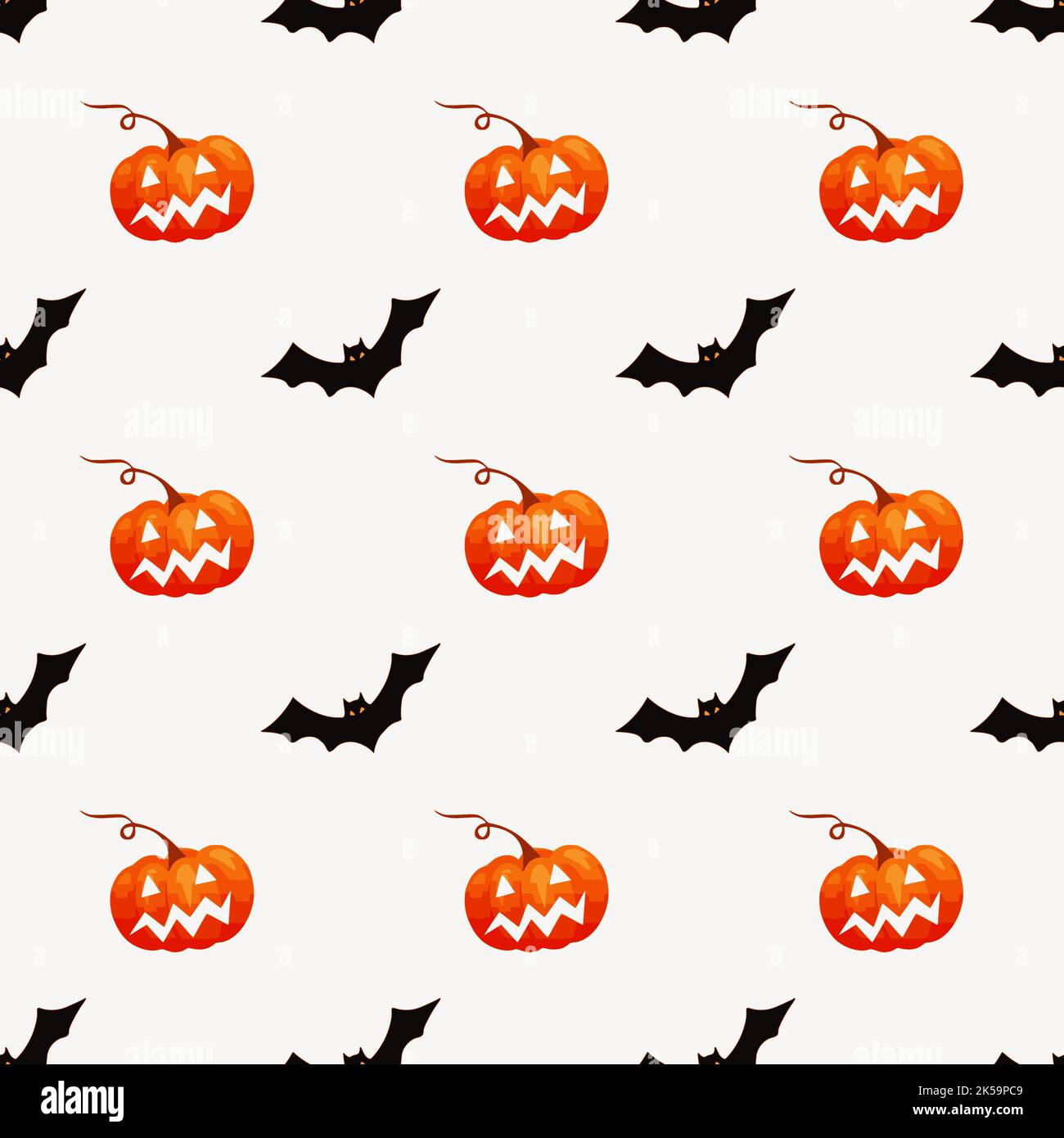 Halloween pumpkin pattern, festive illustration vector Stock Vector ...