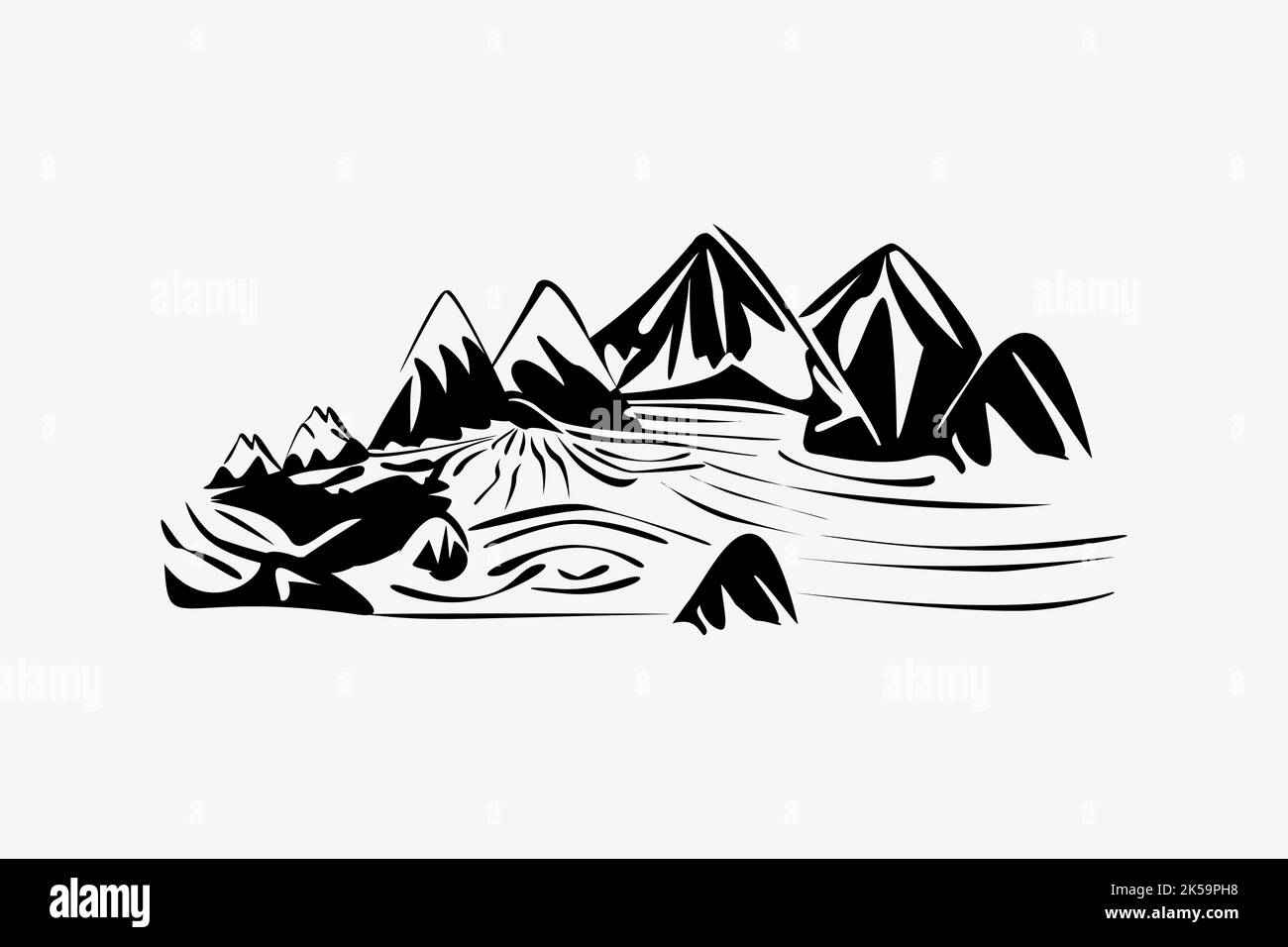 Lake landscape collage element vector Stock Vector Image & Art - Alamy