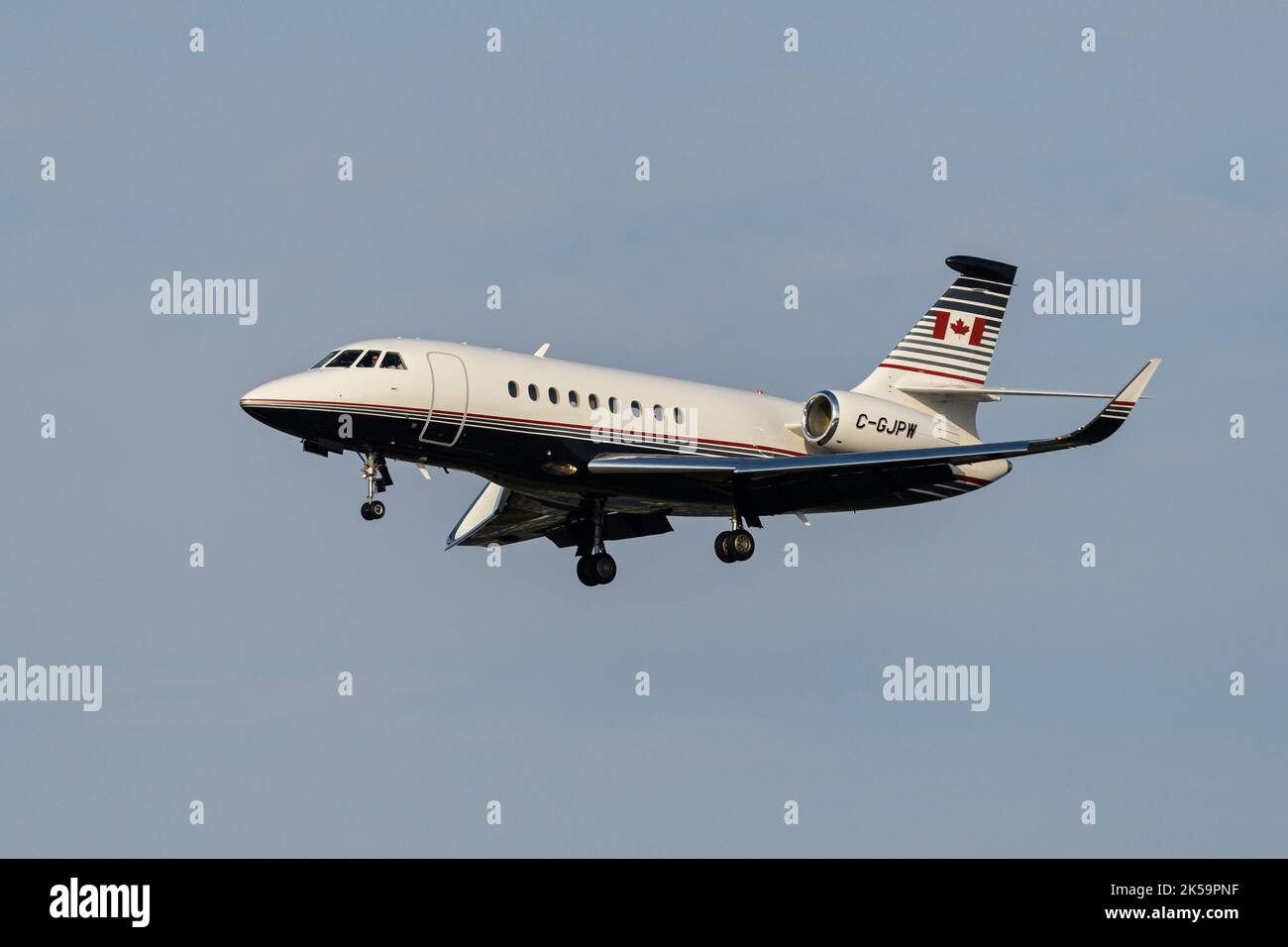 Richmond, British Columbia, Canada. 6th Oct, 2022. A Dassault Falcon ...