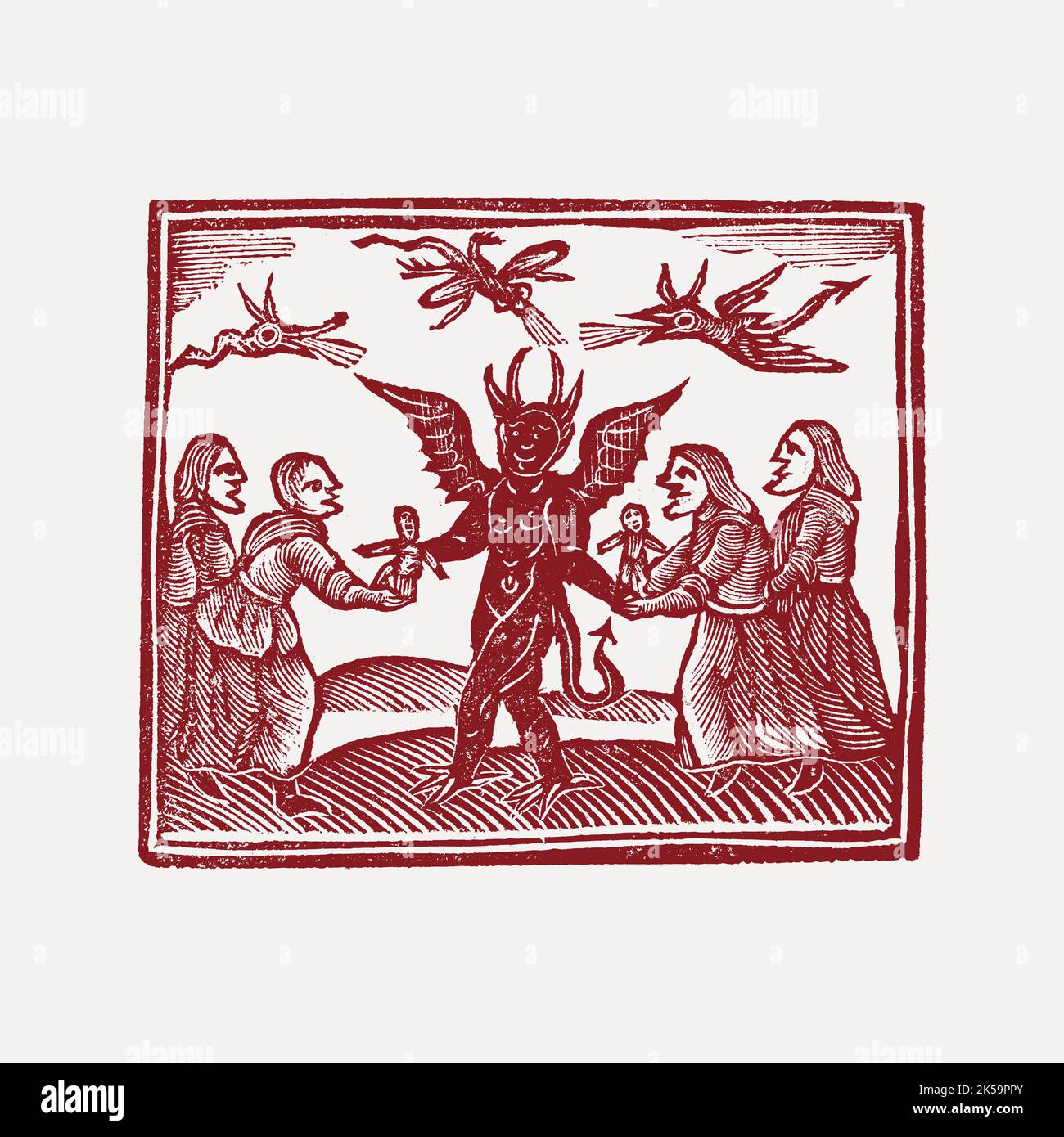 Devils clipart, drawing illustration vector Stock Vector Image & Art ...