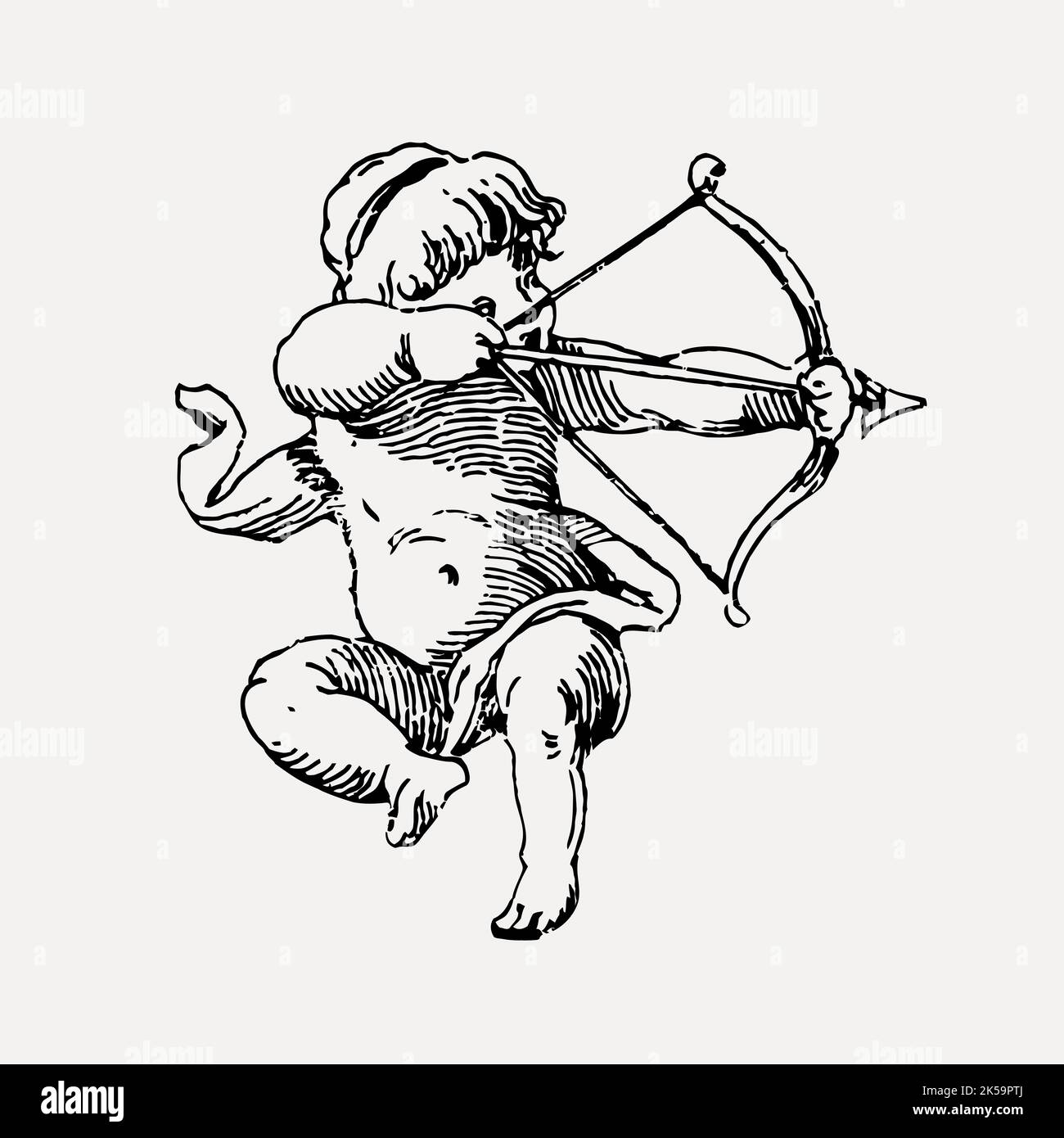 Cupid clipart, drawing illustration vector Stock Vector Image & Art - Alamy