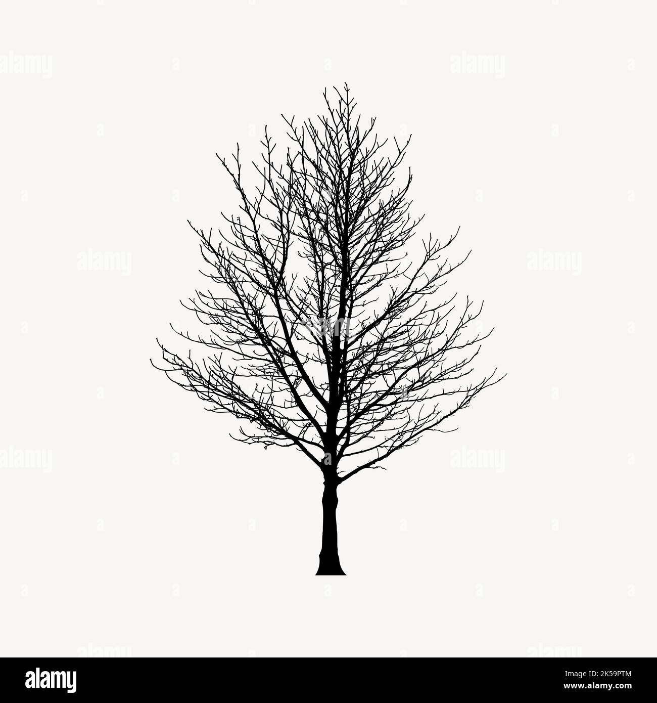 Leafless tree collage element vector Stock Vector Image & Art - Alamy