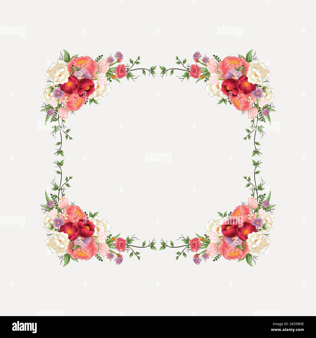 Frame Design Flower Clipart