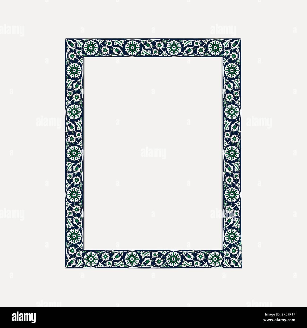 Persian frame clipart, drawing illustration vector Stock Vector Image ...
