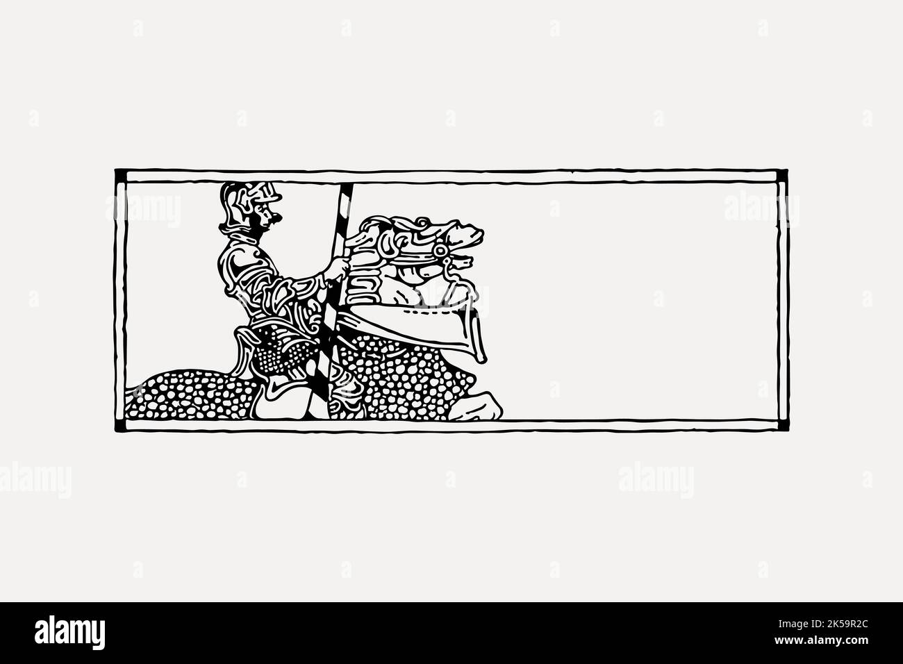 Lancelot clipart, drawing illustration vector Stock Vector Image & Art ...