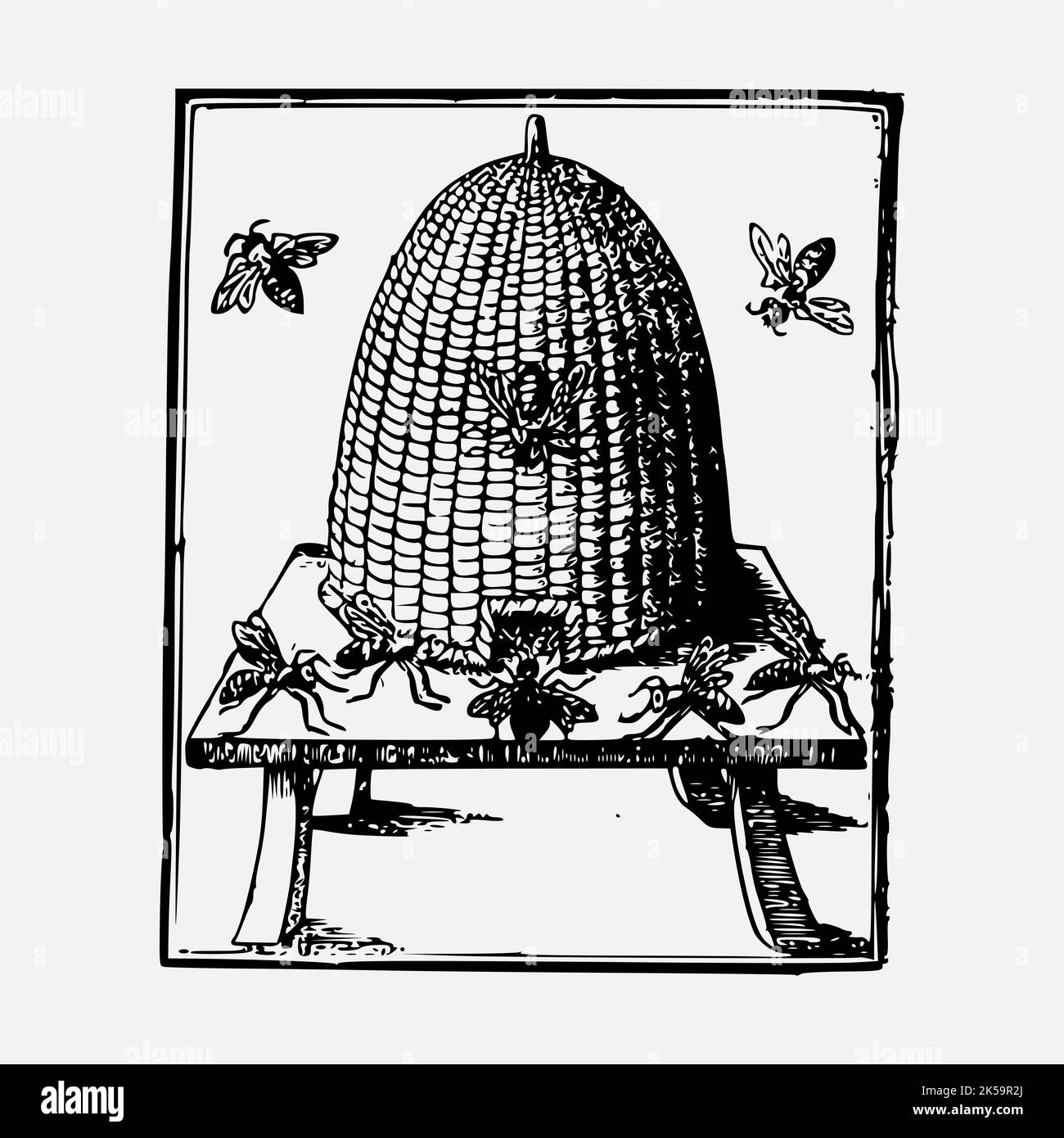 Vintage Beehive Clipart