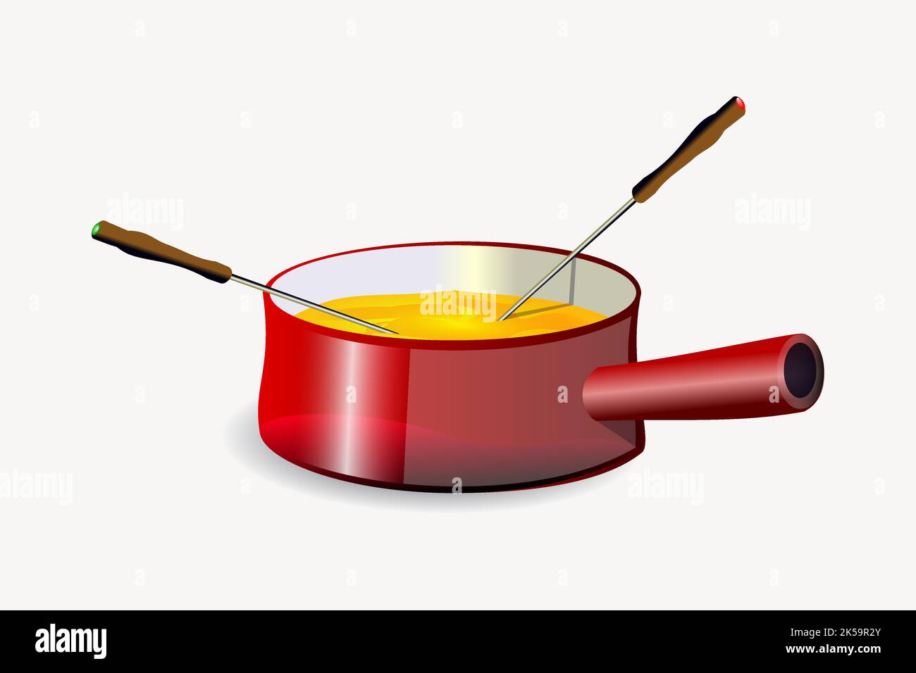 Fondue pot clipart Stock Vector Images - Alamy