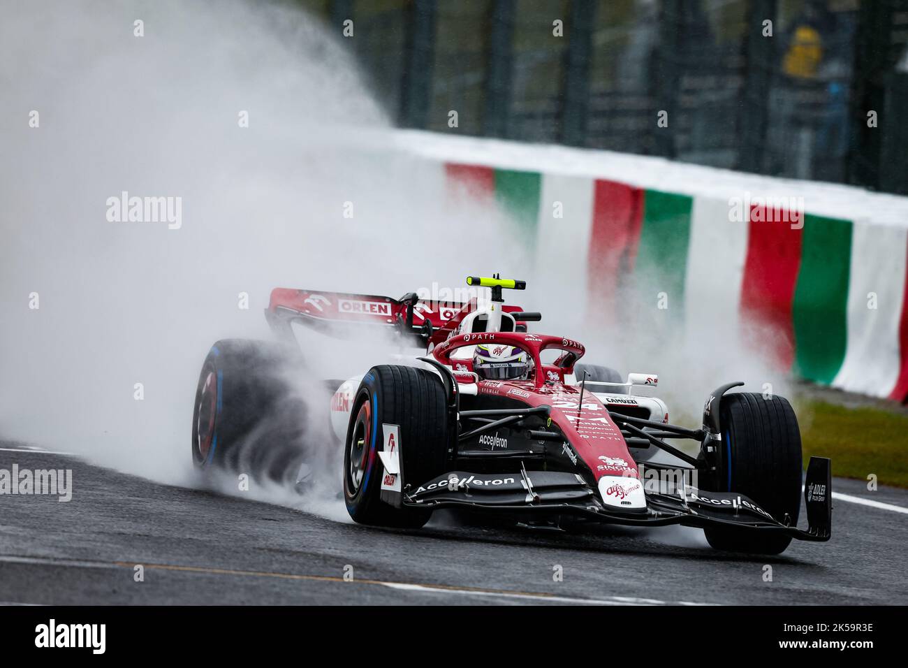 Suzuka, Japan, 07/10/2022, 24 ZHOU Guanyu (chi), Alfa Romeo F1 Team ORLEN C42, action during the ...