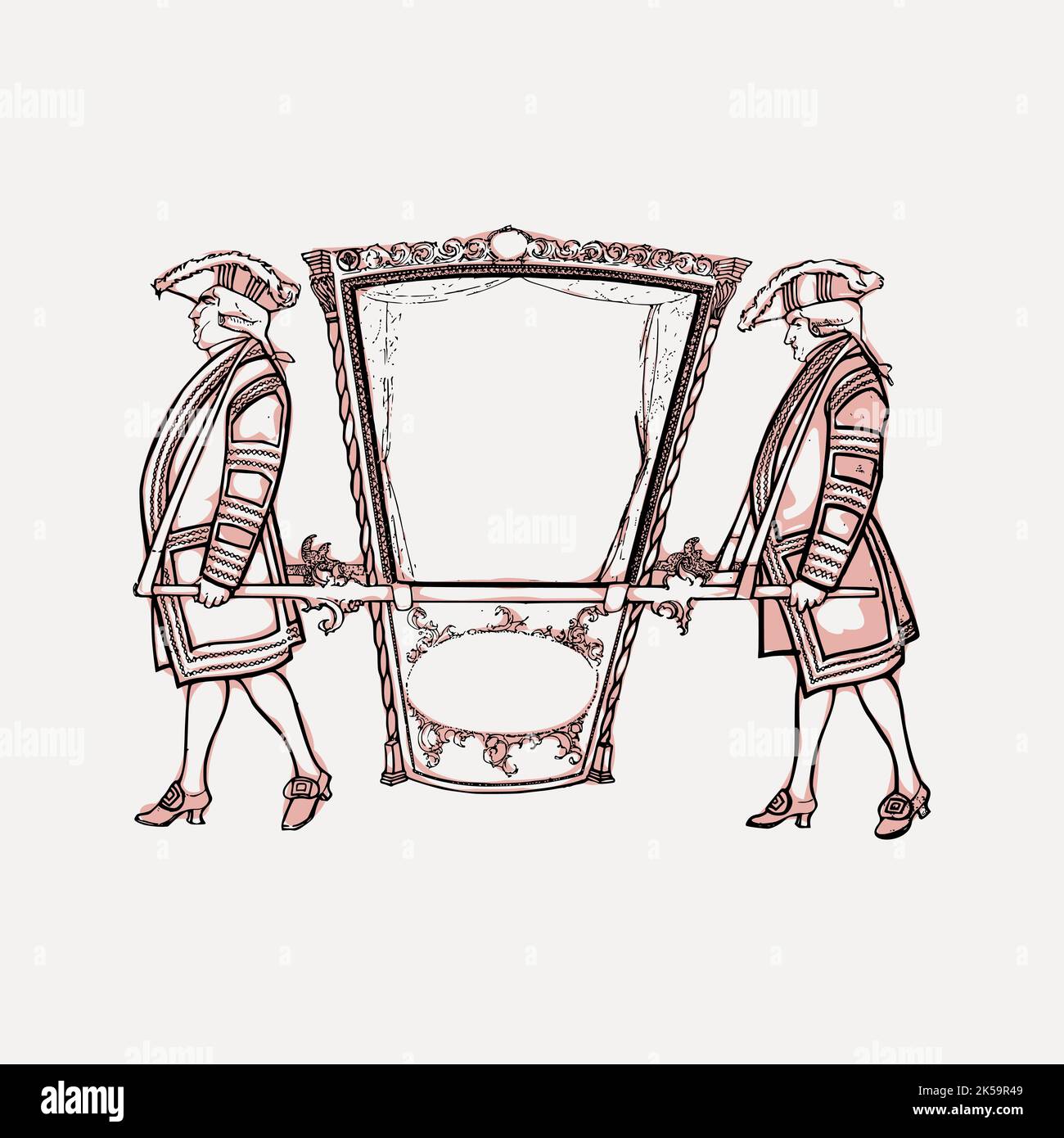 Carriage frame clipart, drawing illustration vector Stock Vector Image ...