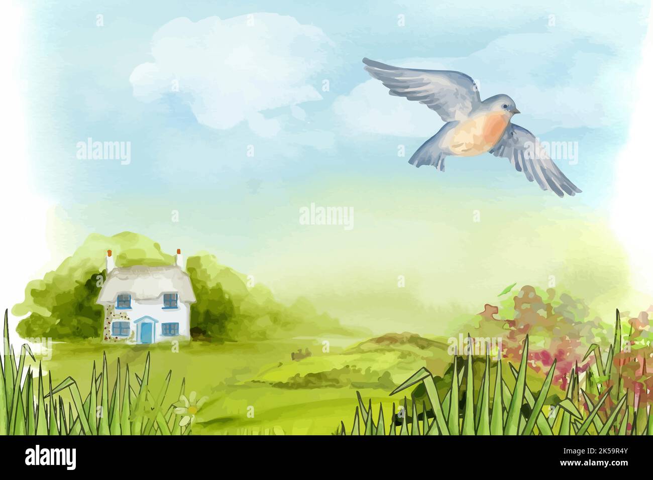 Countryside clipart hi-res stock photography and images - Alamy
