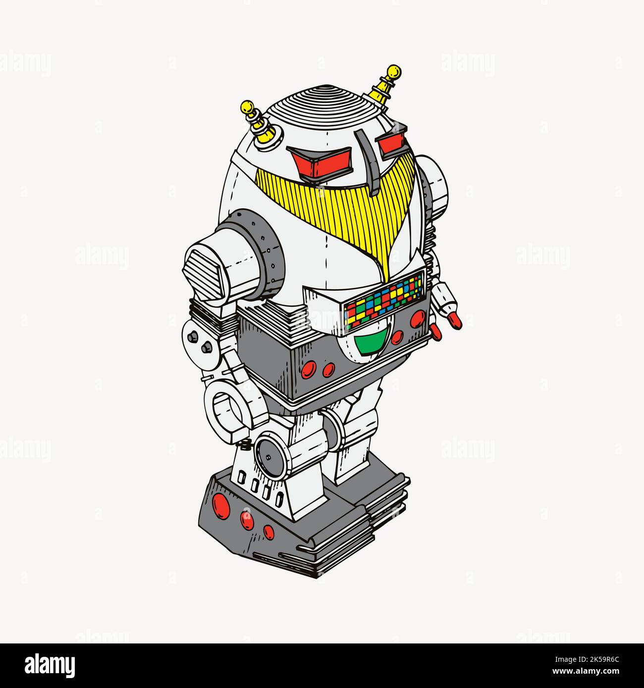 Robot clipart, illustration vector Stock Vector Image & Art - Alamy