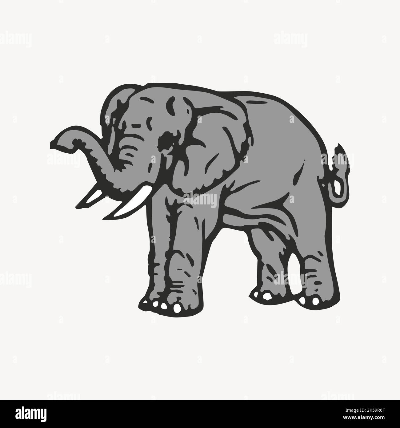 Elephant collage element vector Stock Vector Image & Art - Alamy