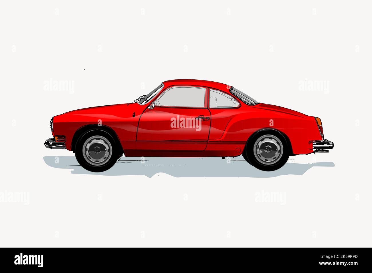 Classic car clipart, vintage vehicle illustration vector Stock Vector ...
