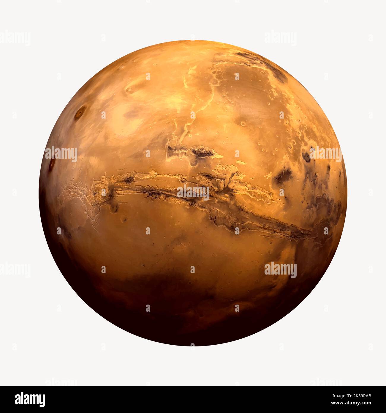 Planet Mars clipart, galaxy illustration vector Stock Vector Image ...