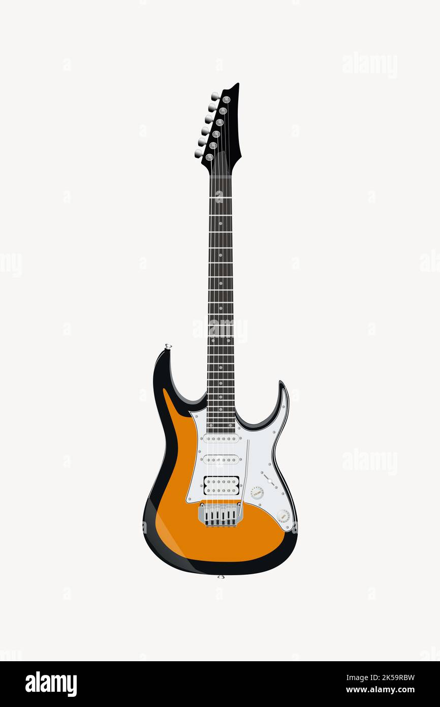 Electric guitar collage element vector Stock Vector Image & Art - Alamy