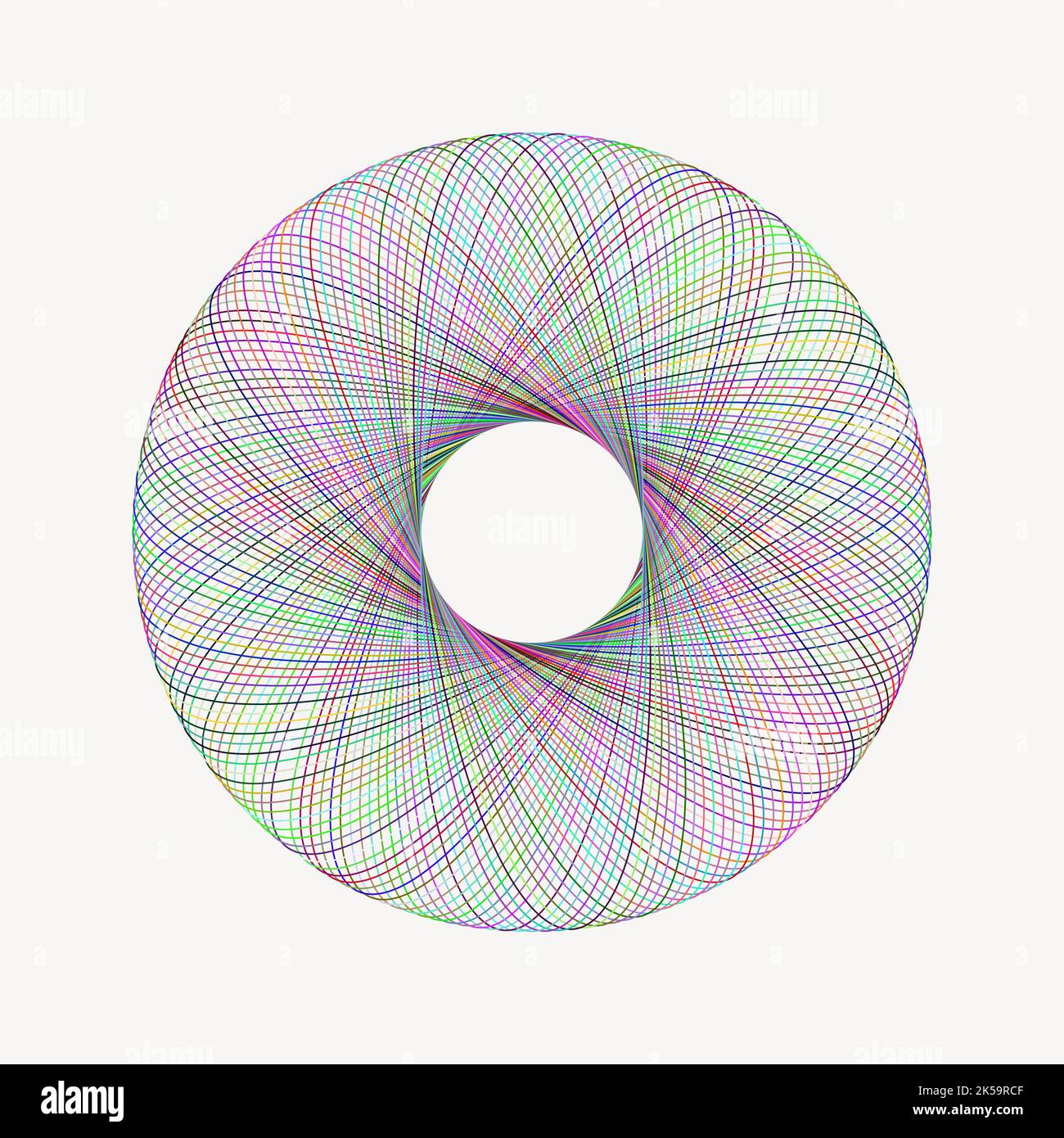 Torus shape collage element vector Stock Vector Image & Art - Alamy