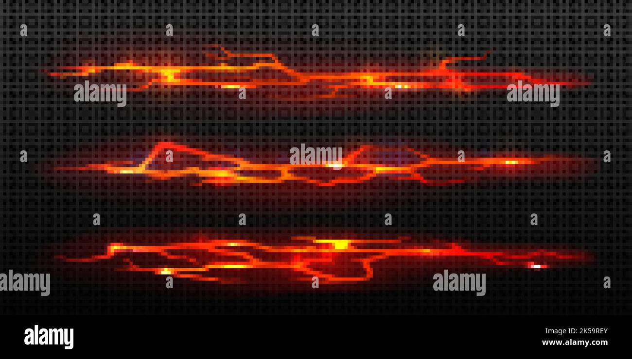 Fire in lava hole Stock Vector Images - Alamy