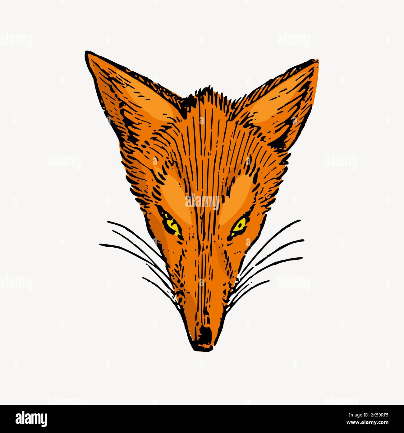 Fox collage element hi-res stock photography and images - Alamy