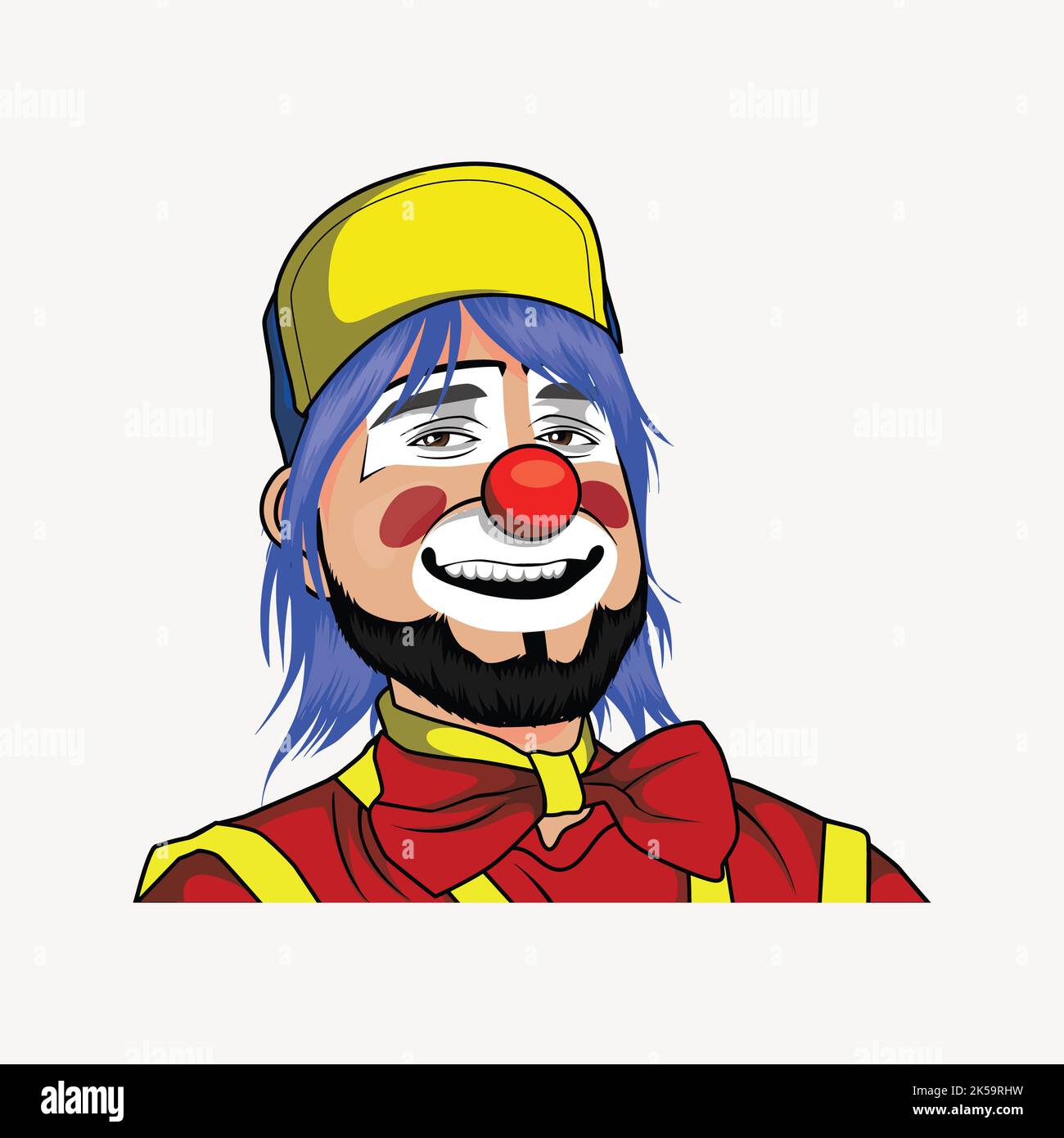 Clown collage element vector Stock Vector Image & Art - Alamy