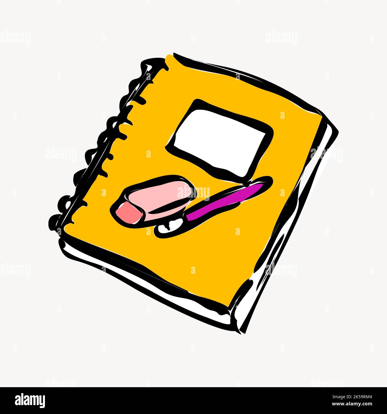 Notebook collage element vector Stock Vector Image & Art - Alamy