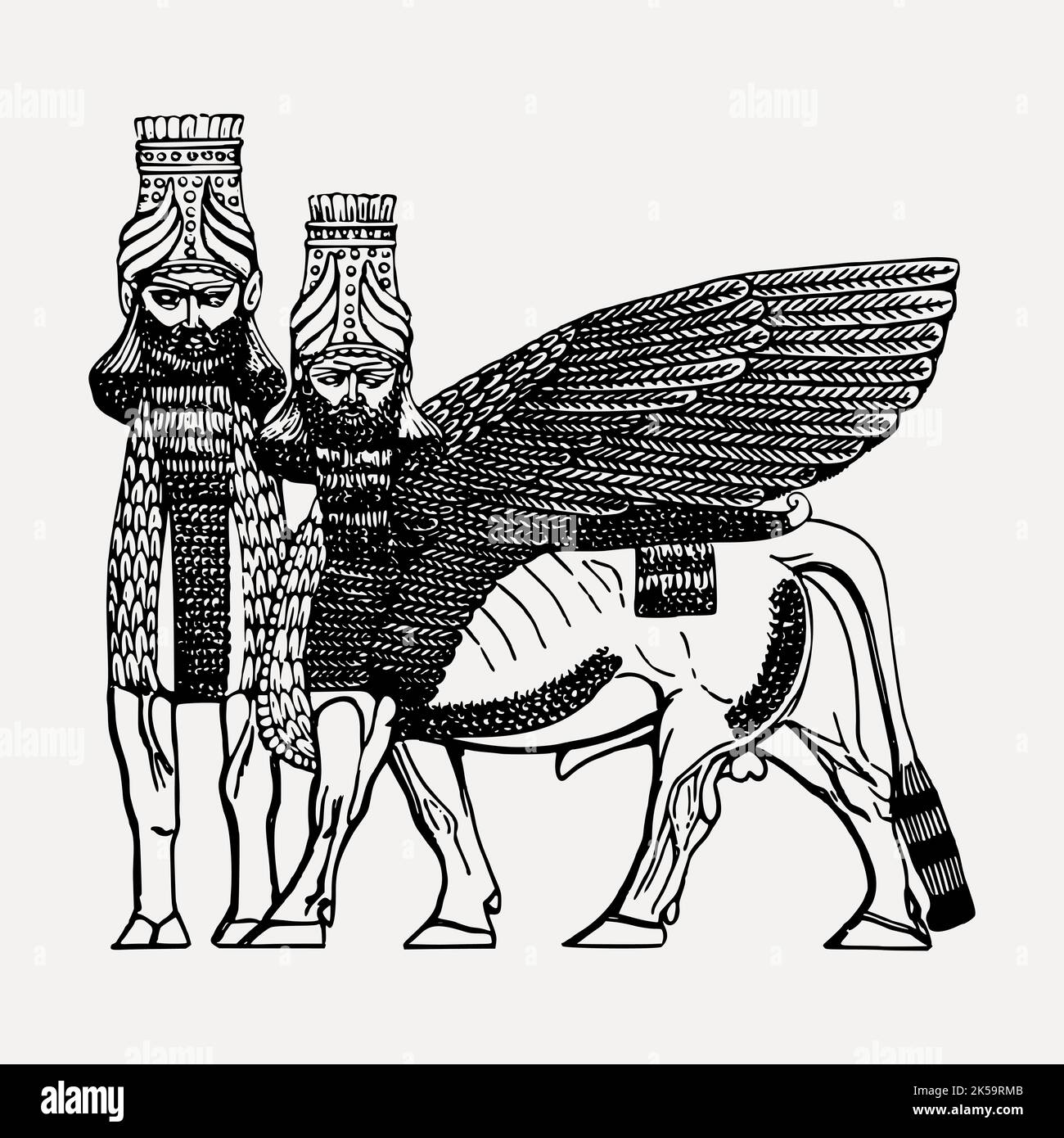 Assyrian winged bull hi-res stock photography and images - Alamy
