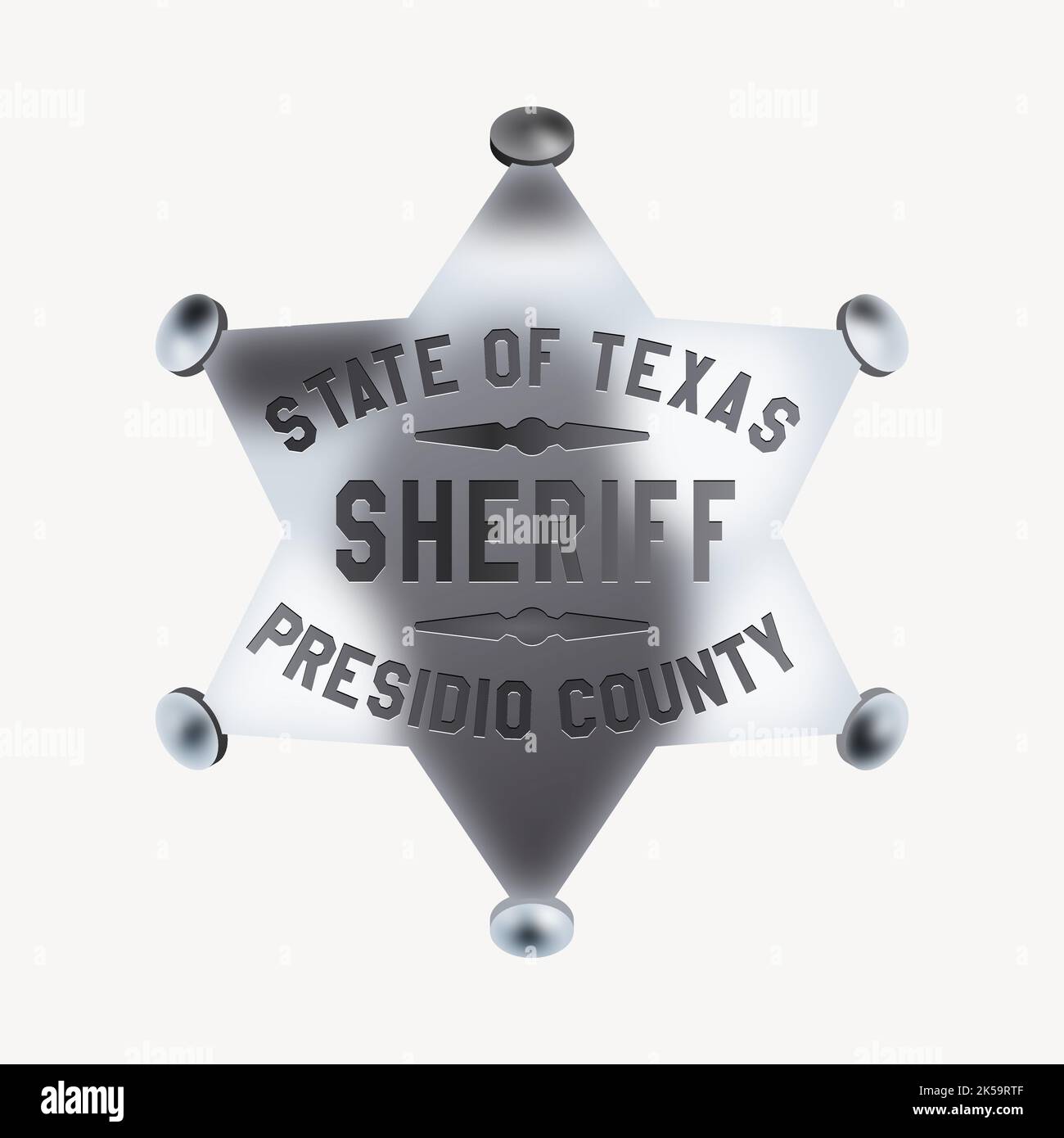 Sheriff badge clipart hi-res stock photography and images - Alamy