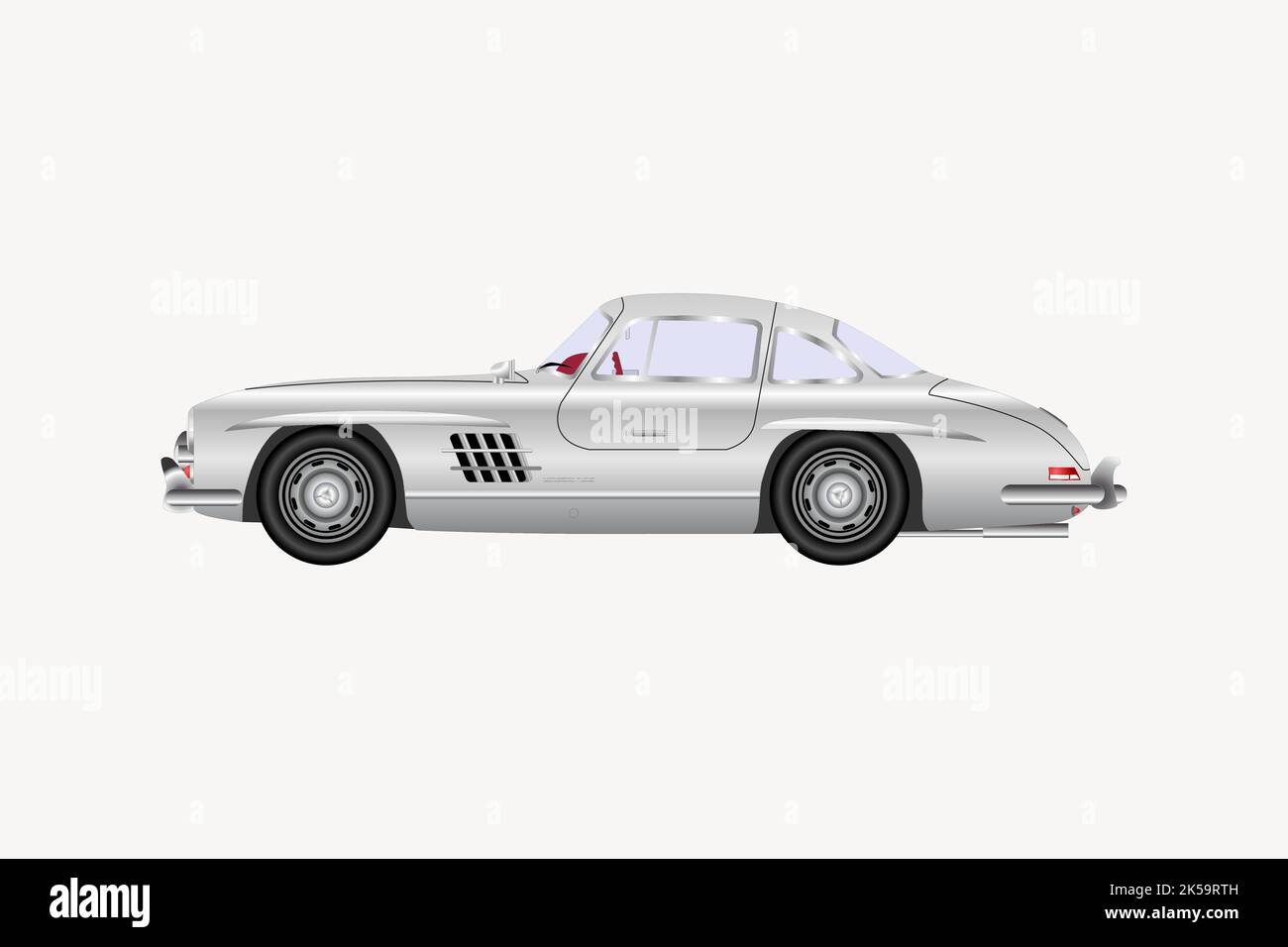 Gullwing car collage element vector Stock Vector Image & Art - Alamy