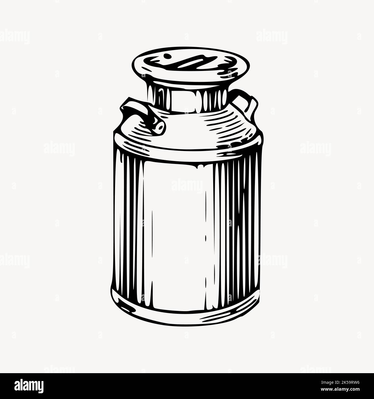 Milk churn collage element vector Stock Vector Image & Art - Alamy