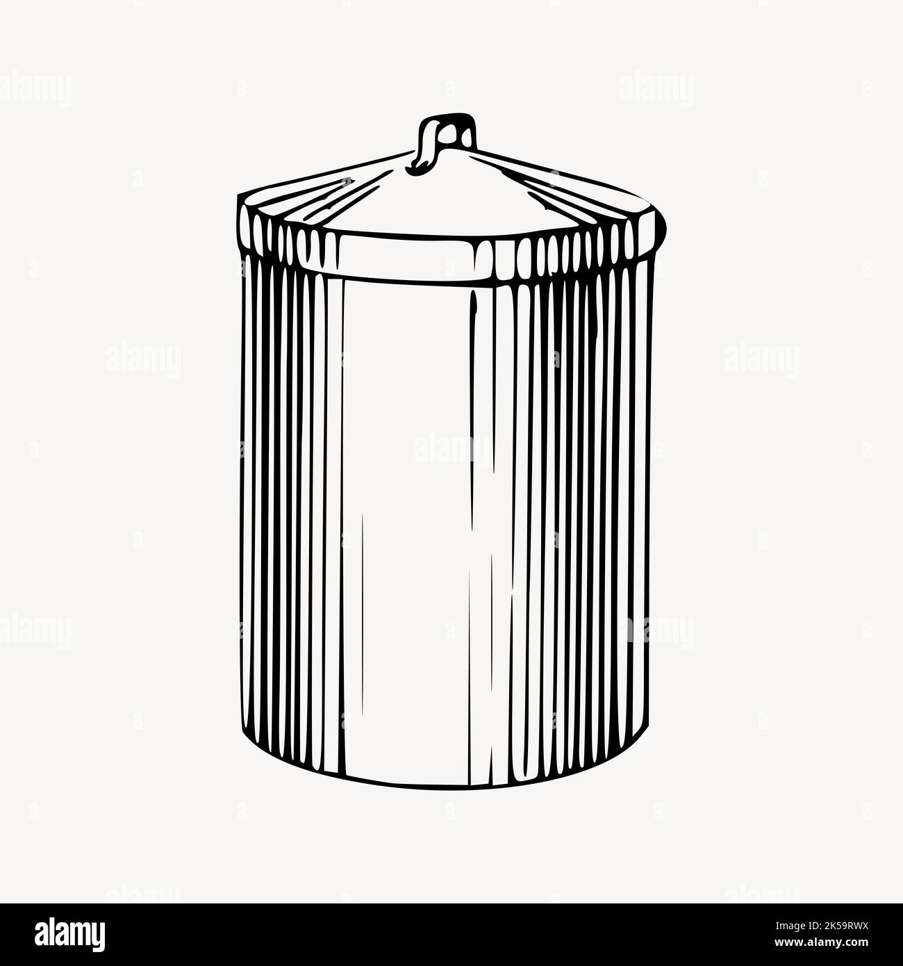 Trash can collage element vector Stock Vector Image & Art - Alamy