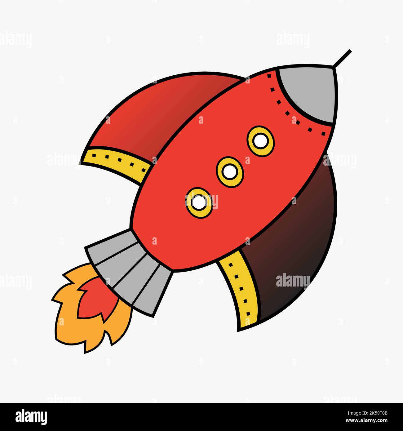 Space rocket clipart, vehicle illustration vector Stock Vector Image & Art - Alamy