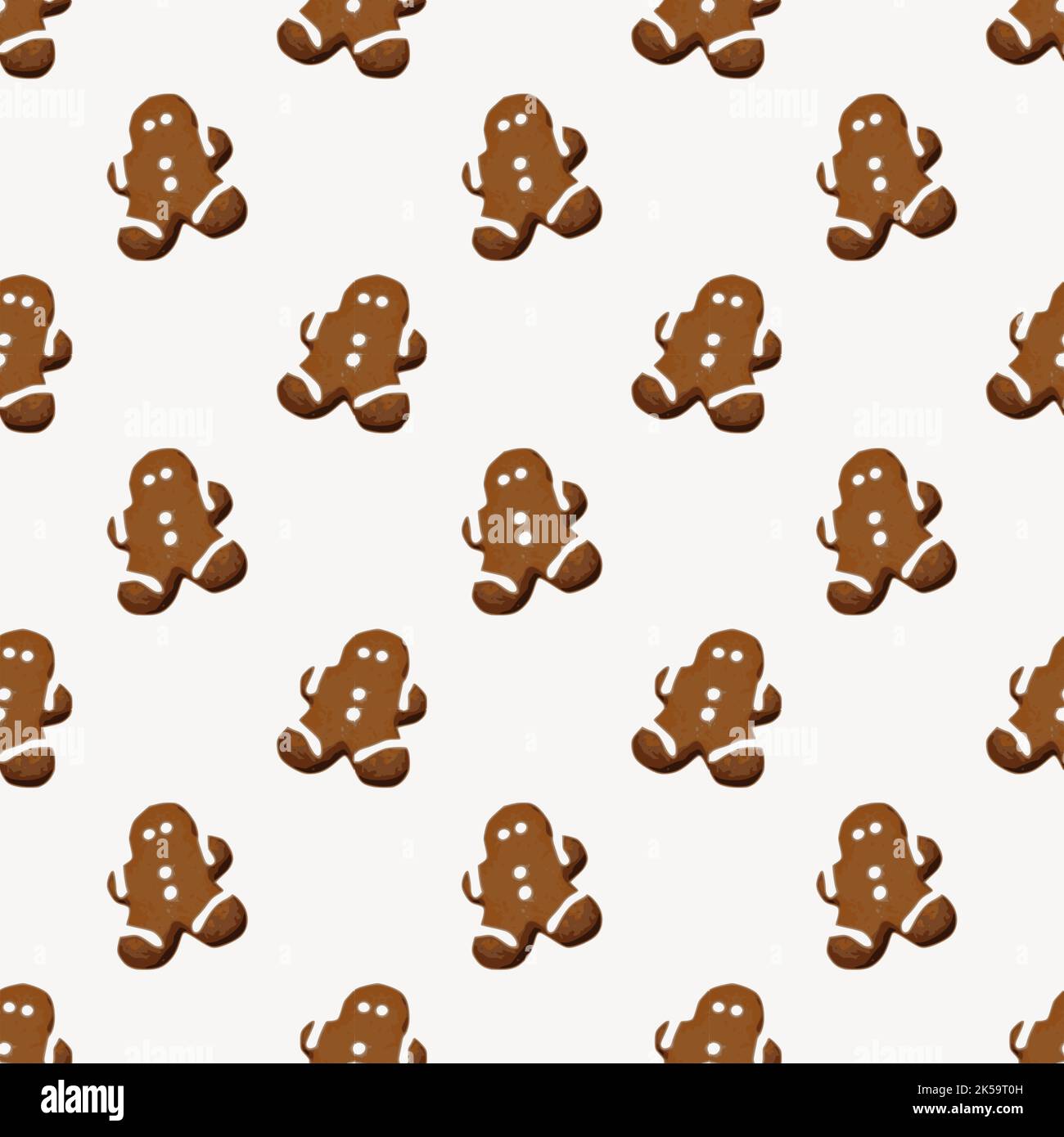 Gingerbread pattern clipart, food illustration vector Stock Vector ...