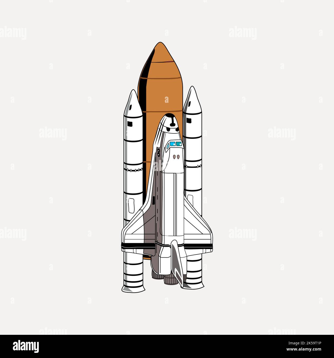 Spaceship clipart, illustration vector Stock Vector Image & Art - Alamy