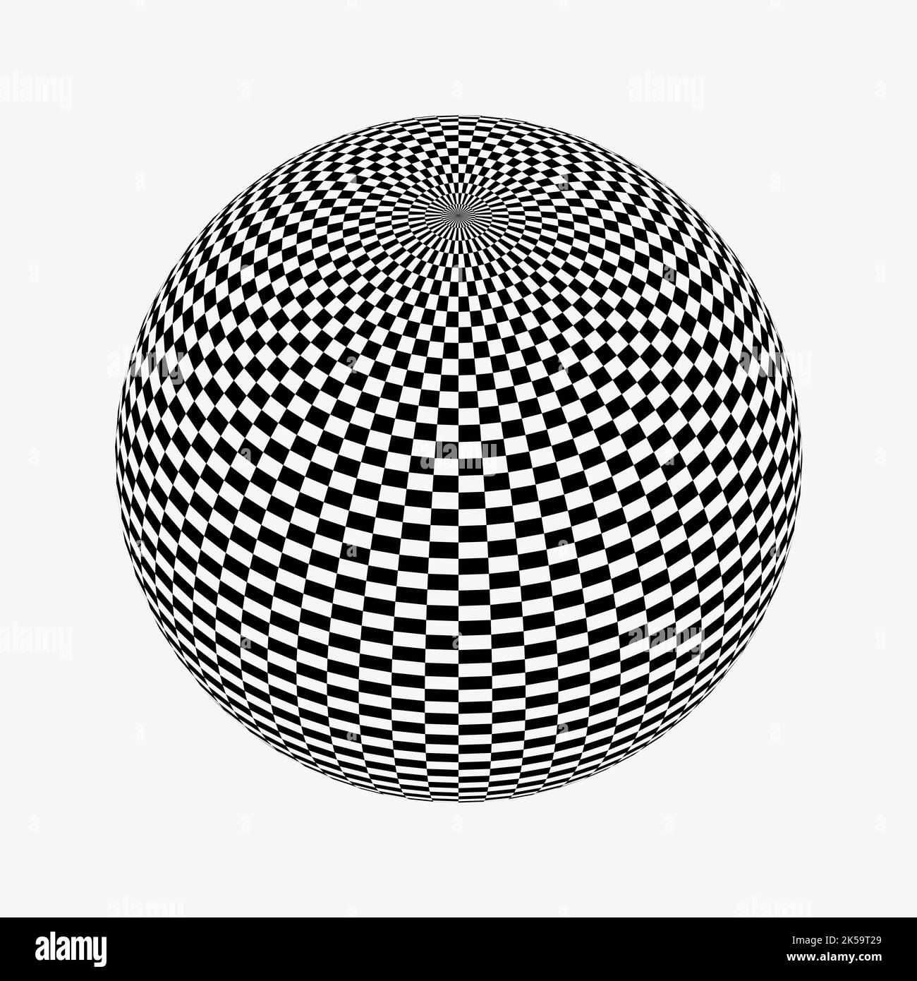 Checkered sphere collage element vector Stock Vector Image & Art - Alamy