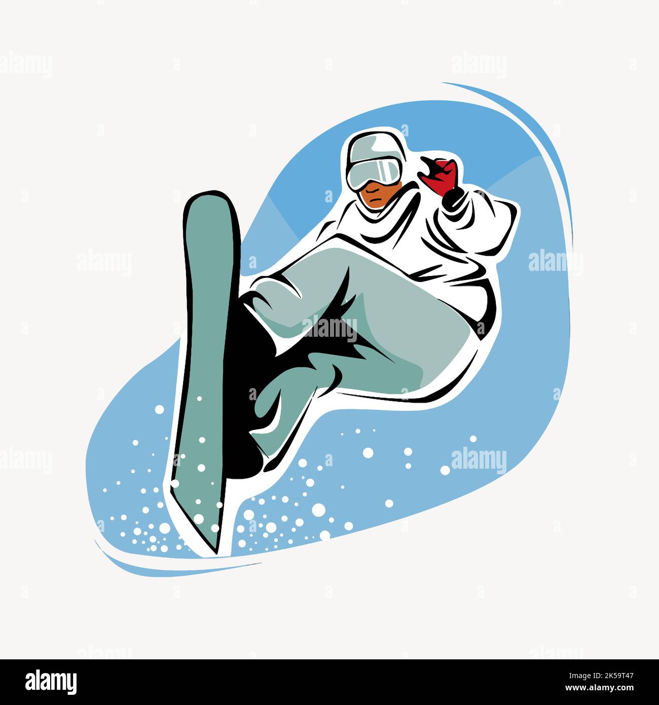 Snowboarding collage element vector Stock Vector Image & Art - Alamy