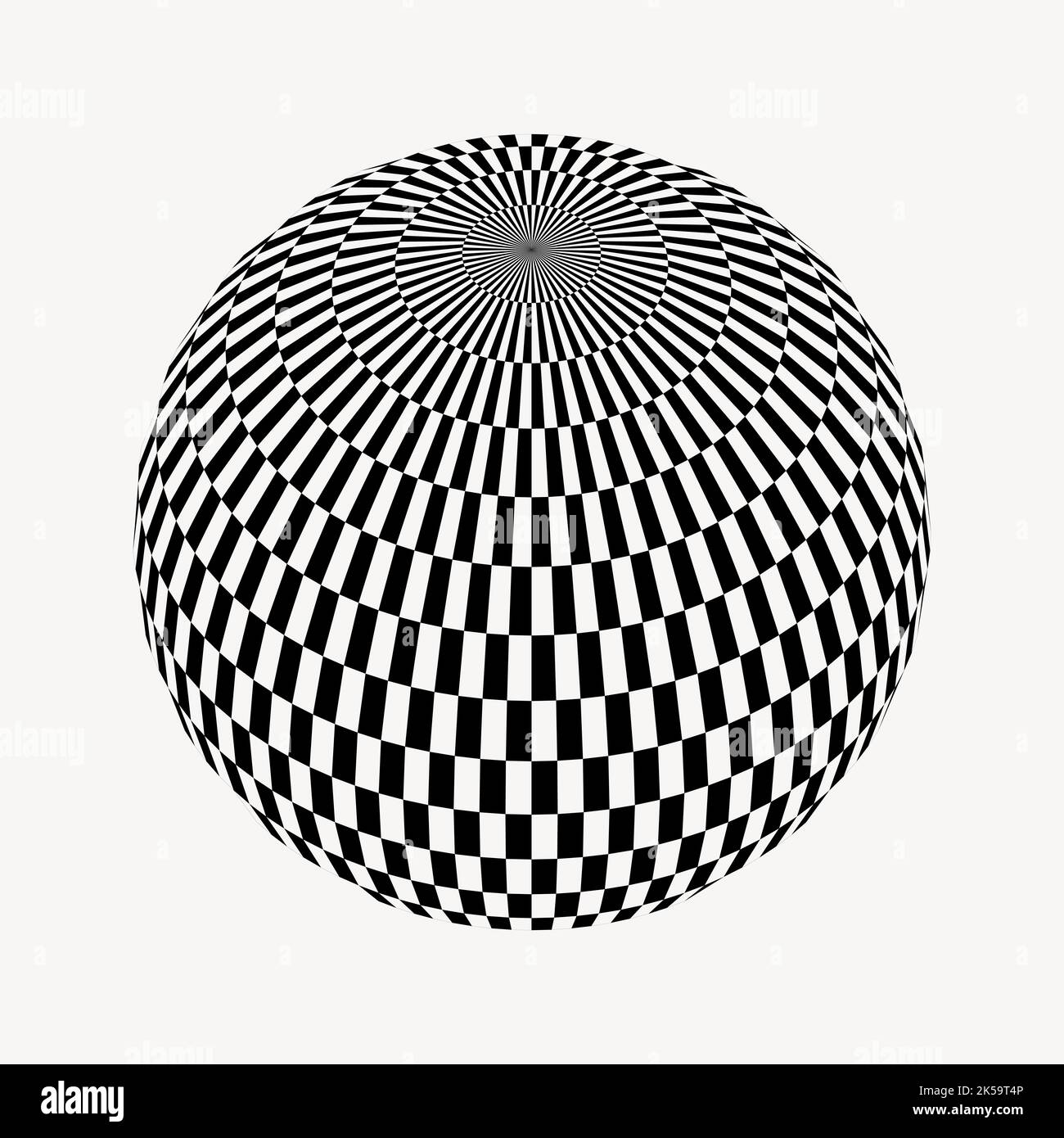 Checkered sphere collage element vector Stock Vector Image & Art - Alamy