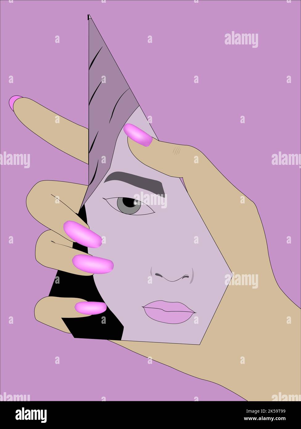 Face art theme concept Stock Vector Image & Art - Alamy