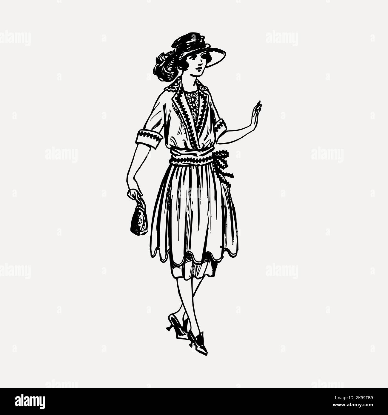 Flapper fashion clipart Stock Vector Images - Alamy