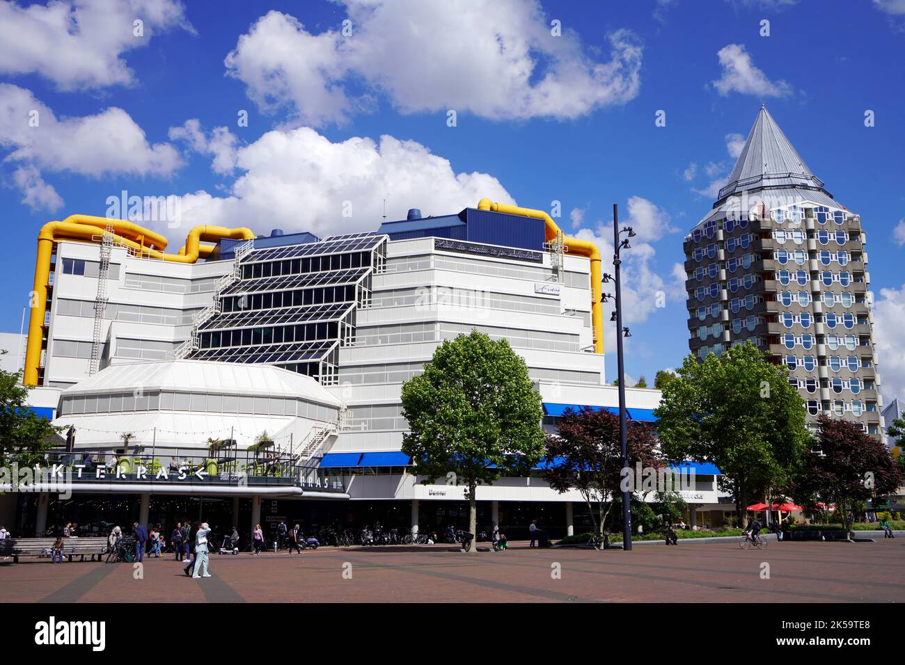 ROTTERDAM, NETHERLANDS - JUNE 9, 2022: Rotterdam cityscape with ...